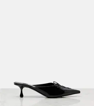 JIMMY CHOO Scarlett 50 Leather Mules - Black
