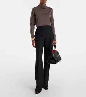 FERRAGAMO Hug Leather Tote Bag - Black