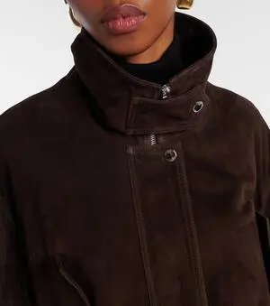 Nour Hammour Briar Suede Bomber Jacket