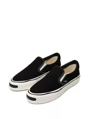 KAMIYA Cornell Vulcanized Slip-on Sneakers - Black