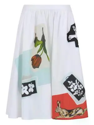 Marni Patchwork-design Midi Skirt