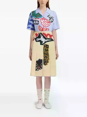 Marni Graphic-print Cotton Skirt