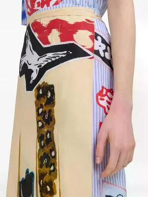 Marni Graphic-print Cotton Skirt