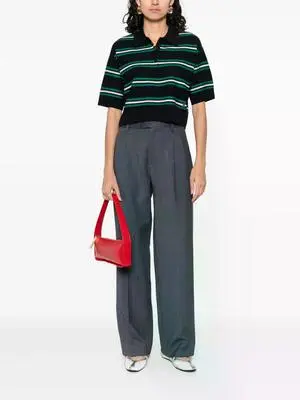 Sandro Striped Straight-leg Trousers