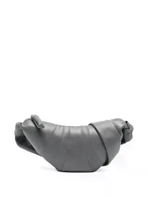 LEMAIRE Croissant Knotted Lambskin Shoulder Bag