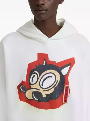 Marni Graphic-print Hoodie - White