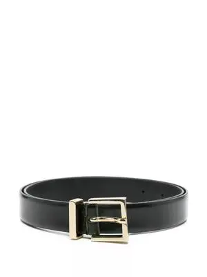 Sandro Smooth Leather Belt - Black
