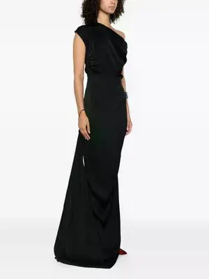 VIVIENNE WESTWOOD One-shoulder Draped Maxi Dress - Black