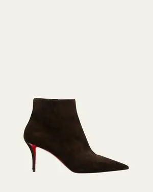 CHRISTIAN LOUBOUTIN 80mm Miss Z Suede Booties