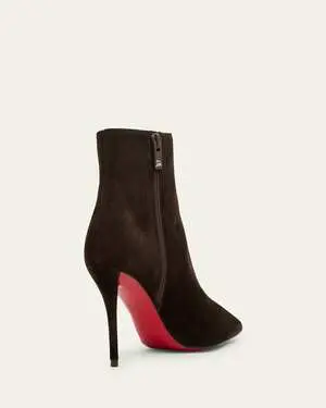CHRISTIAN LOUBOUTIN 80mm Miss Z Suede Booties
