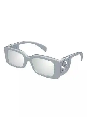 Gucci Gg-logo Rectangle-frame Sunglasses