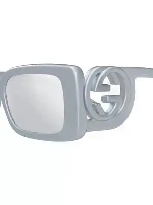 Gucci Gg-logo Rectangle-frame Sunglasses