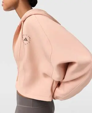 Stella McCartney Logo Cropped Hoodie - Beige