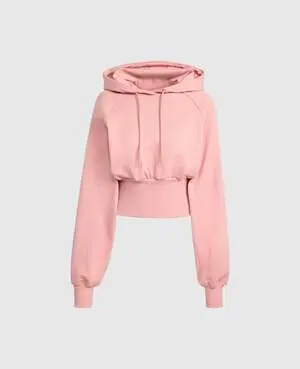 Stella McCartney Logo Cropped Hoodie - Pink