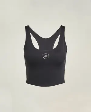 Stella McCartney Truestrength Yoga Cropped Tank - Black