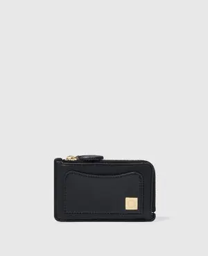 Stella McCartney Ryder Zipper Cardholder - Black