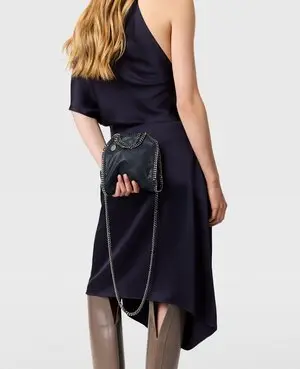 Stella McCartney Asymmetric Tie-neck Midi Dress