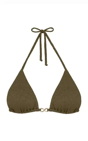 VIX PAULA HERMANNY Solaro Triangle Bikini Top - Green