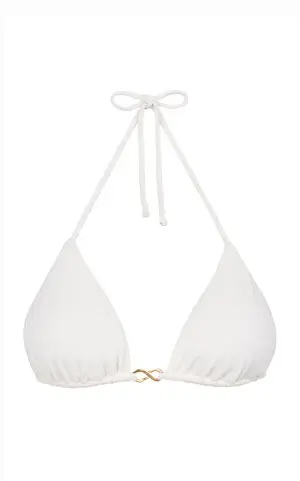 VIX PAULA HERMANNY Solaro Triangle Bikini Top - White
