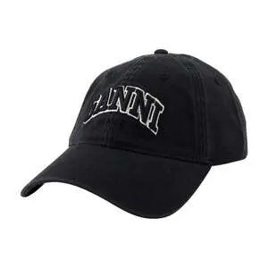 GANNI Embroidered Cap - Black