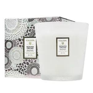Voluspa Mokara Orchid 3 Wick Hearth Candle, 38 Oz - White