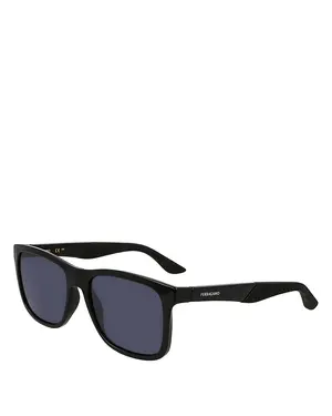 FERRAGAMO 56mm Square Sunglasses - Black