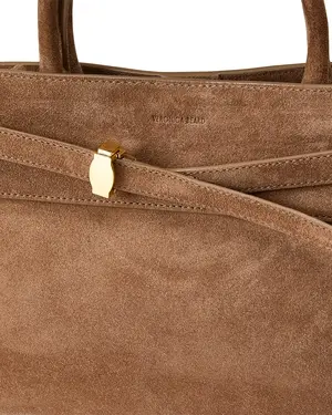 Veronica Beard Suede Dash Bag - Bark