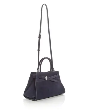 Veronica Beard Suede Dash Bag - Navy