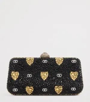 Valentino Garavani Embellished Minaudiere Clutch