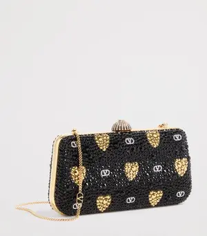 Valentino Garavani Embellished Minaudiere Clutch