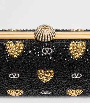Valentino Garavani Embellished Minaudiere Clutch