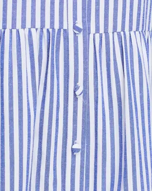 Aqua Striped Mini Dress