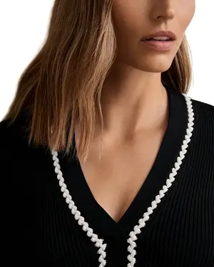 REISS Lauri Knit Top