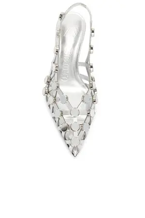 Attico Grid Slingback Pumps