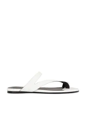 Khaite Aimee Flat Sandal - Optic White
