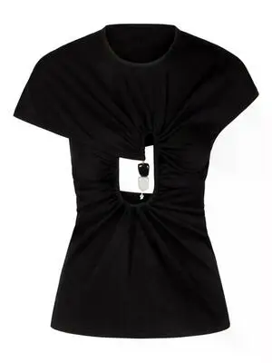 Christopher Esber Cut-out Ribbed Top
