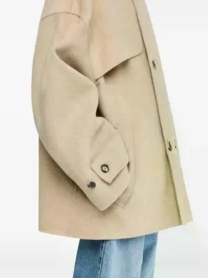 JW Anderson Hooded Double-breasted Coat - Neutrals