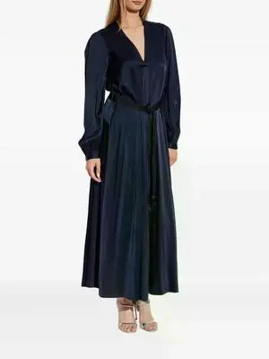 FORTE_FORTE Tassel-embellished Silk Dress