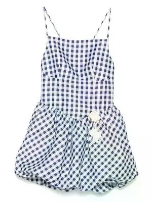 SELF-PORTRAIT Gingham Mini Dress