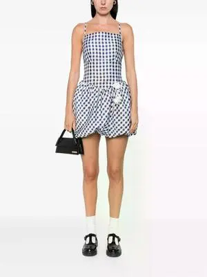 SELF-PORTRAIT Gingham Mini Dress