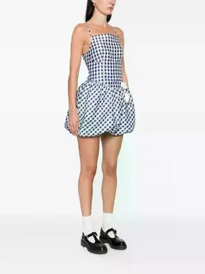 SELF-PORTRAIT Gingham Mini Dress
