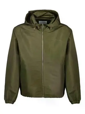 Givenchy Logo-embroidered Hooded Windbreaker - Green
