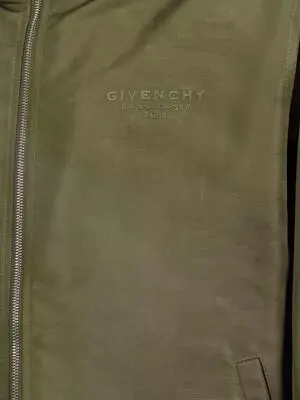 Givenchy Logo-embroidered Hooded Windbreaker - Green