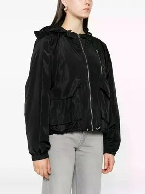 IRO PARIS Hooded Bomber Jacket With Pockets