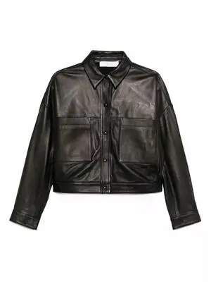 IRO PARIS Button-fastening Leather Jacket