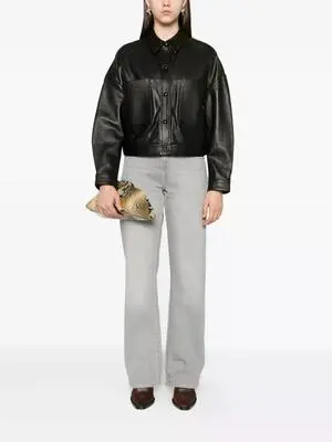 IRO PARIS Button-fastening Leather Jacket