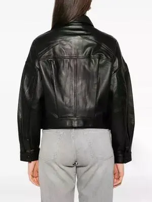 IRO PARIS Button-fastening Leather Jacket