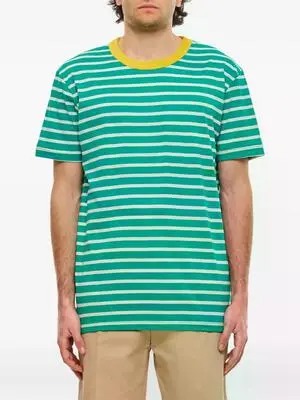 Howlin' Striped-print Crew-neck T-shirt Green