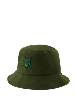 Maison Kitsuné Logo-patch Bucket Hat - Green