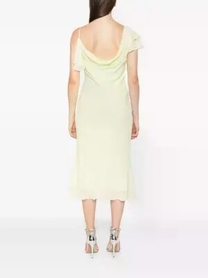 SELF-PORTRAIT Georgette Frill Midi Dress
